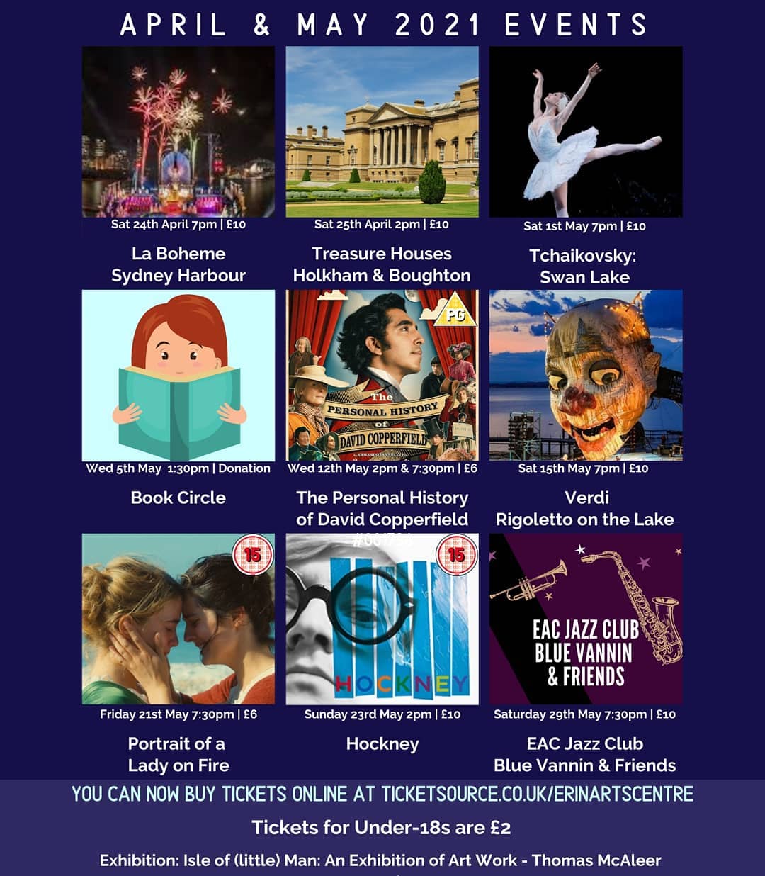 April & May events ?? – Erin Arts Centre