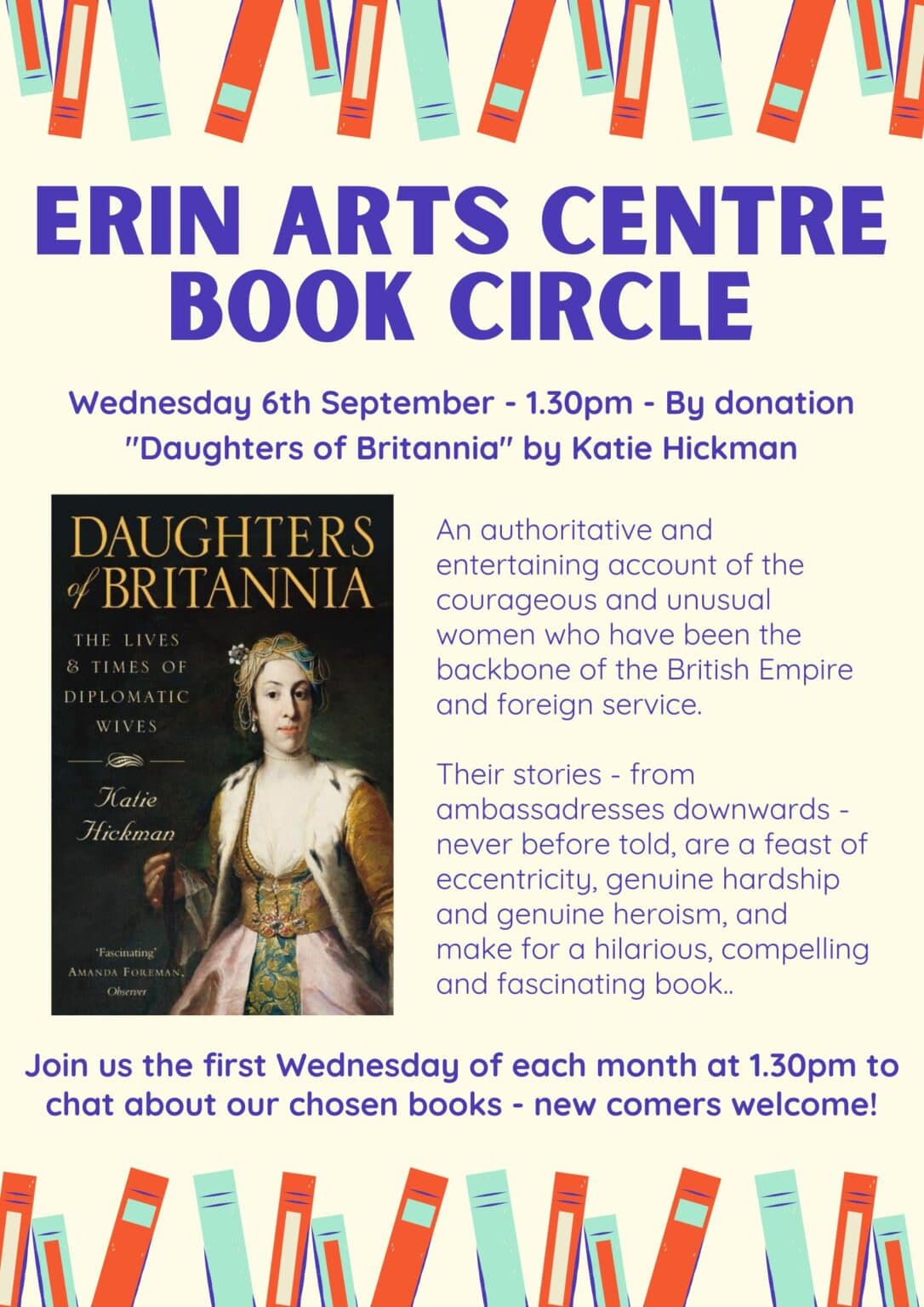 Events from October 6 – September 23 – Erin Arts Centre