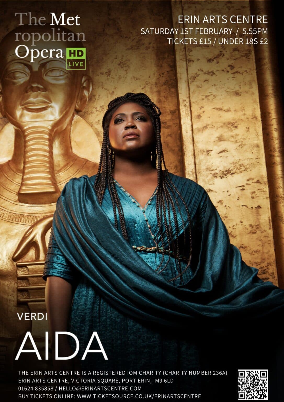 NY Met Opera: Aida (Verdi) – live screening – Erin Arts Centre