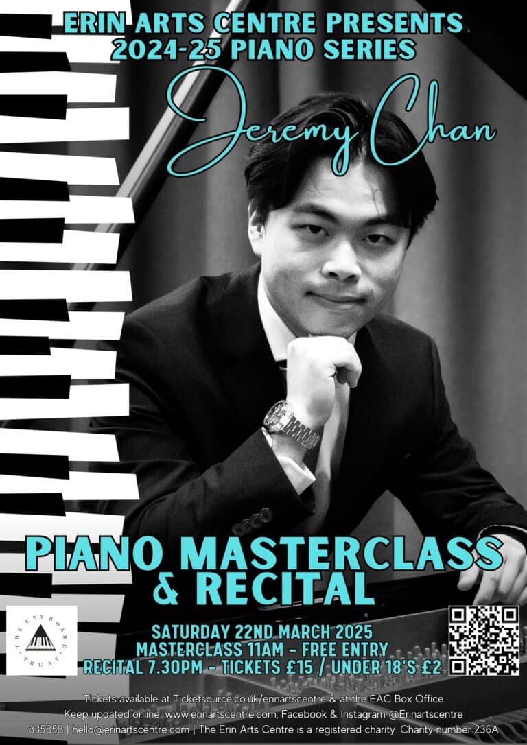 Piano Series: Recital with Jeremy Chan – Erin Arts Centre